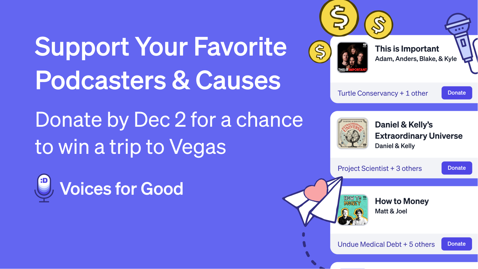 Join the Voices for Good Charity Challenge on Daffy